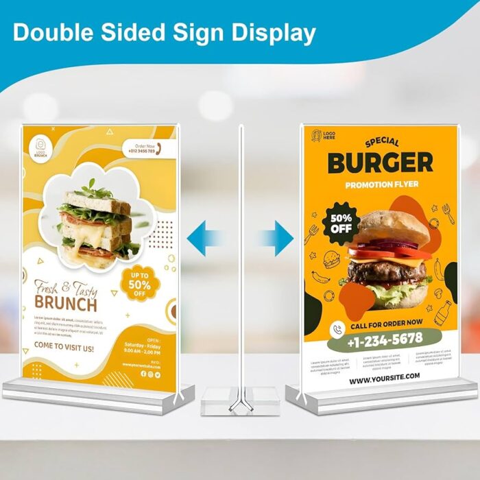 Showcase Your Culinary Offerings: Menu Display Stand - Name & Sign ...